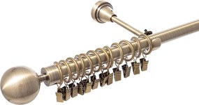 Jednoduchá garnýž Elegant antique brass 240 cm
