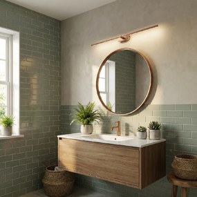 Toolight Toolight, LED nástěnné svítidlo 80cm, 13W, 4000K, 1000lm, APP1897-1W, měděná matná, OSW-66052