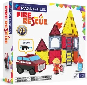 MAGNA-TILES Magnetická stavebnice Fire Rescue / 27 dílů / od 3 let