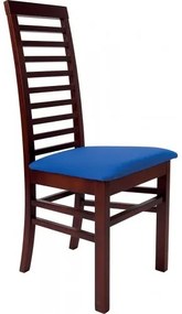 Dřevěná jídelní židle s čalouněným sedákem DESIGNE 44 - nosnost 120 kg - výběr barev - 3D4878