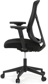 Ergonomická kancelářská židle NOMI - černá síťovina