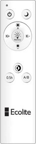 LED lustr Ecolite NEST WMKL02R-40W/LED-SED šedá 3000-6500K s dálkovým ovladačem