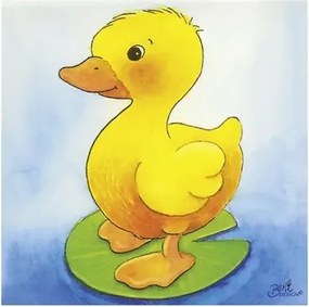 GOKI Dřevěné kostky Mláďátka / 4 kostky / od 3 let