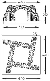 Zuma Line MX3274-4-3GT - LED Stropní svítidlo TULA LED/23,5W/230V zlatá