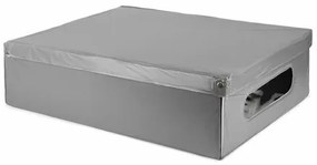 Compactor Skládací úložná kartonová krabice s PVC 58 x 48 x 16 cm, šedá