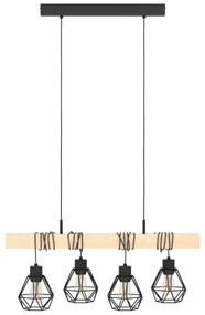 Eglo 44075 - Lustr na lanku TOWNSHEND 4xE27/60W/230V