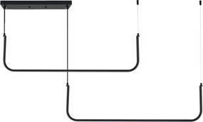 Závěsný LED lustr APP980-CP černý/neutrální bílá