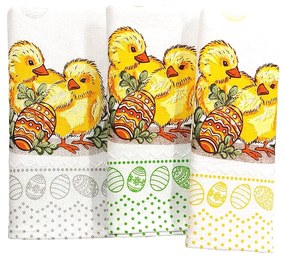 HAPPY EASTER chicks kuchyňské utěrky 3 ks