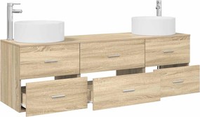 Sada koupelnového nábytku 3 ks Dub sonoma 49,5 x 44,5 x 65,5 cm 3405941