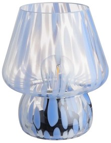 Butlers MISS MARBLE LED Lampa 16,5 cm - sv. modrá/bílá