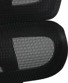 Kancelářská ergonomická židle PORTE — síťovina, černá