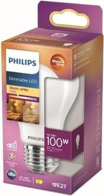 Philips 8719514324114 led žárovka 10,5w/100w | e27 | 1521lm | 2200-2700k | a60 - stmívatelné, warmglow