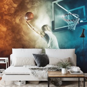 Fototapeta Basketbalový Hráč Udělal Dunk Strukturální vinyl 520x318