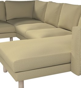 Potah na pohovku IKEA Norsborg rohová, 5-místná se šezlongem barva zelená látka pletený vzor