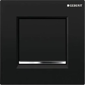 Geberit - Ovládání splachování pisoáru, černá/lesklý chrom 116.017.KM.1