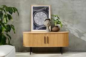 Designový TV stolek Vasiliy 120 cm přírodní dub