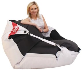 BeanBag Sedací pytel 189x140 duo white - black