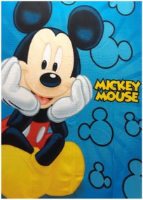Dětská fleecová deka Mickey Mouse - Disney - polar fleece s gramáží 170 gr./m2 - 100 x 140 cm