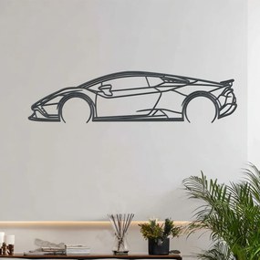 dřevo života Dřevěný obraz Lamborghini Huracan Zvolte rozměr (cm): 95x24, Zvolte barvu dekoru: Antracitová