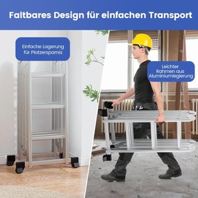 Costway 7-in-1 víceúčelový žebřík vyrobený z hliníkového lešení žebříku pojme až