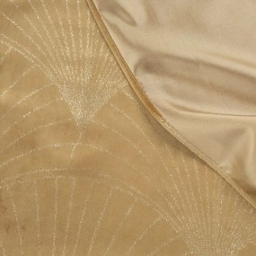 Sametový středový ubrus s lesklým potiskem v medové barvě Šířka: 35 cm | Délka: 180 cm