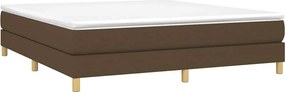 Box spring postel s matrací tmavě hnědá 160x200 cm textil 3144186