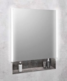 Sapho Sapho, INTEGRA zápustná galerka s LED osvětlením, 65x70cm, levá/pravá, IN065