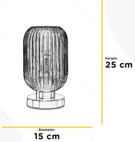 ONLI - Stolní lampa DOROTY 1xE27/22W/230V modrá/zlatá