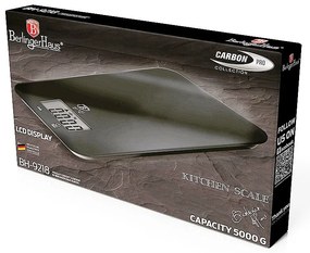 BERLINGERHAUS Váha kuchyňská digitální 5 kg Carbon Pro Line BH-9218