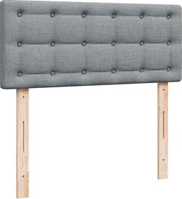 Box spring postel s matrací světle šedá 120 x 200 cm textil 3287437