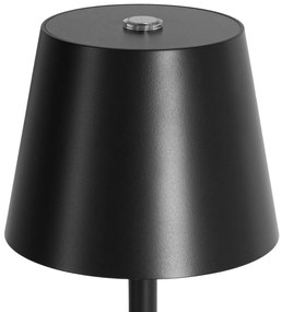 Toolight Toolight, dotyková LED noční stolní lampa 5W, 3 barvy světla, USB napájení, APP1365-T BLACK, černá matná, OSW-08628
