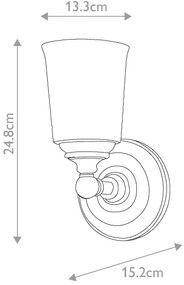 Elstead FE-HUGOLAKE1BATH - LED Koupelnové svítidlo HUGOLAKE 1xG9/3W/230V IP44