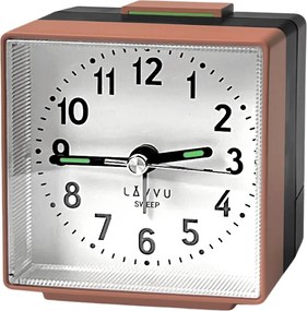 LAVVU Hnědý budík SWEEP s plynulým chodem