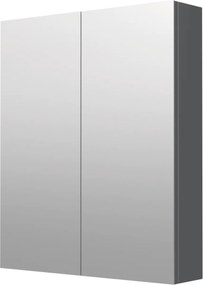 Zrcadlová skříňka Naturel 60x72 cm lamino šedostříbrná GALCA160