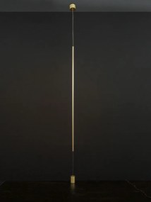 Hliníková LED stojací lampa v mosazné barvě (výška 300 cm) Elettra – Nova Luce