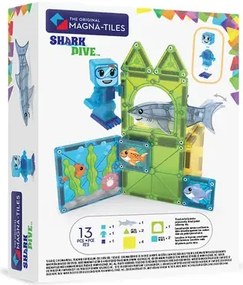 MAGNA-TILES Magnetická stavebnice Shark Dive / 13 dílků / od 3 let