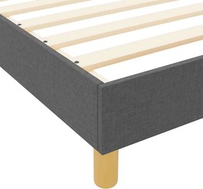 Rám postele s čelo Tmavě šedá 80 x 200 cm textil 3344761