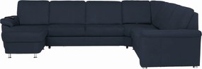 XXXLutz SEDACÍ SOUPRAVA, textil, modrá Beldomo System - Sedací soupravy - 000436001817