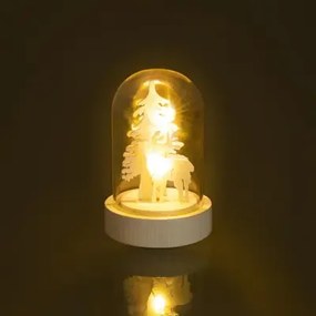RETLUX RXL 320 Skleněná kopule s dekorem jelena 1x LED / 1xCR2032 / te