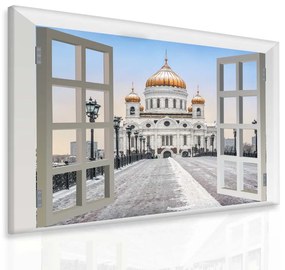 Malvis ® 3D obraz Moskva za oknem Velikost: 100x80 cm