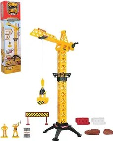 WIKY Jeřáb stavební manuální ovládání / 57 cm / Set se 2 auty a doplňk