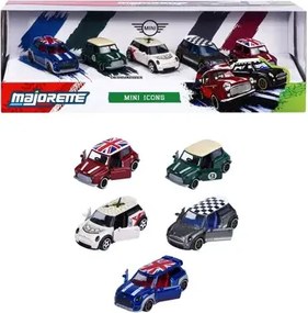 MAJORETTE Dárková sada MINI / Kovová autíčka / volnoběžná / 1:64 / 5 k