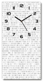 Wallmuralia Moderní hodiny nástěnné Binární kod 30x60 cm