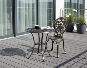 Zahradní stůl Danbury 68 cm antický bronz