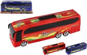 TEDDIES Autobus 25 cm / Na setrvačník / Plast / 2 barvy / od 3 let