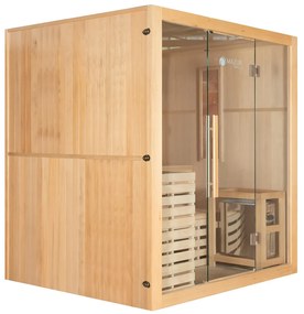 M-SPA - Sivá suchá sauna s pecou 180 x 160 x 200 cm