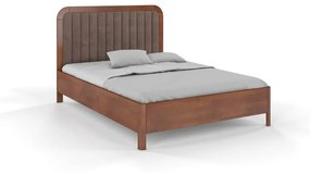 Hnědá dvoulůžková postel z bukového dřeva 160x200 cm Modena – Skandica