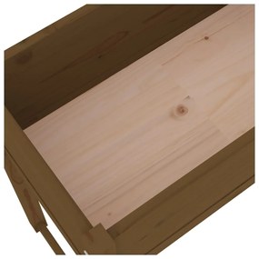 Truhlík medově hnědý 78x40x81 cm masivní borové dřevo - Default Title
