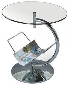 Konferenční stolek Alma / Sklo- nerez