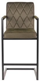 LABEL51 barová židle DENMARK armádní zelená Color: Army green UK-30.292